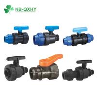 China Plastic Material PVC Male Union Ball Valve Hassle-Free for Irrigation Water Supply for sale