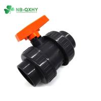 China Plastic Material PVC Male Union Ball Valve Hassle-Free for Irrigation Water Supply for sale