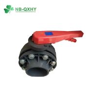 China Economic Industrial DIN ANSI JIS Standard PVC Butterfly Valve for Manual Driving Mode for sale