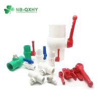 China Household Usage PVC/UPVC Ball Valve with and Durable Material Connection Form Glue for sale