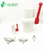 China Household Usage PVC/UPVC Ball Valve with and Durable Material Connection Form Glue for sale