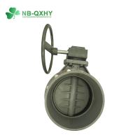 China Irrigation PVC Plastic One-Piece Butterfly with Gear Type and Stainless Steel Handle for sale