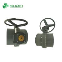 China Butterfly Structure PVC Plastic One-Piece Gear Type for Auto Sealed Irrigation for sale