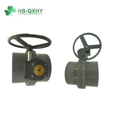 China Butterfly Structure PVC Plastic One-Piece Gear Type for Auto Sealed Irrigation for sale