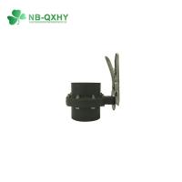 China Grey One Piece PVC Butterfly Valve for Agricultural Irrigation Tested and Approved for sale