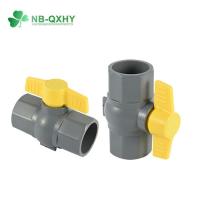 China Middle East Free Sample Grey PVC Octagonal Ball Valve 1/2 to 4 Inch Glue Connection Form for sale