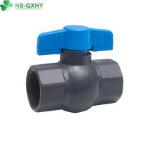 China Middle East Free Sample Grey PVC Octagonal Ball Valve 1/2 to 4 Inch Glue Connection Form for sale