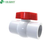 China Water Media 1/2 to 8 Inch PVC UPVC Ball Valve DN15 to DN100 with Free Sample Custom for sale