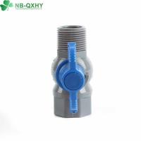 China PVC UPVC Ball Valve Male Female Threaded 1/2 to 4 Inch with Socket Connection Form for sale