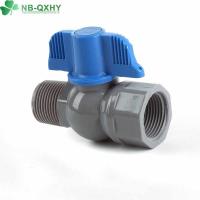 China PVC UPVC Ball Valve Male Female Threaded 1/2 to 4 Inch with Socket Connection Form for sale