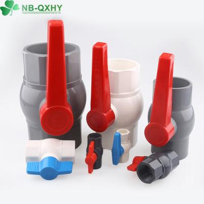 China QX Customized Request Material PVC Plastic Ball Valve 8