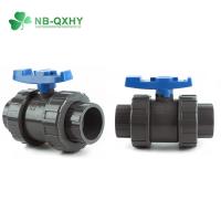 China Pn10 Nominal Pressure EPDM Rubber PVC Ball PVC Handle Plastic True Union Ball Valve for sale