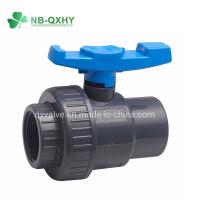 China 2 Inch 4 Inch 6 Inch PVC True Union Ball Valve Double for Shutoff Function QX Standard for sale
