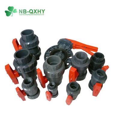 China Irrigation System Samples US 0/Piece PVC UPVC Ball Valve with ABS Handle for sale