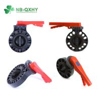 China PVC Flange Butterfly Valve with ABS Handle and Wafer End Connect DN50-DN500 for sale