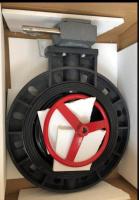 China PVC Flange Butterfly Valve with ABS Handle and Wafer End Connect DN50-DN500 for sale