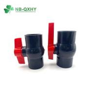China Black PVC Ball Valve for Professional Plastic Valves UPVC CPVC Water Pipe Irrigation for sale