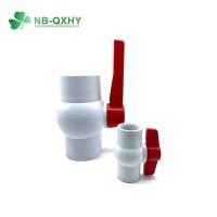 China 3 Inch PVC Ball Valve Plastic DN90 with ABS Handle and DIN Standard in Black for sale