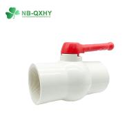 China 3 Inch PVC Ball Valve Plastic DN90 with ABS Handle and DIN Standard in Black for sale