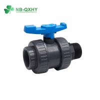China Long Service Life PVC Ball Valve with ISO9001 Certificate and DIN Ture Union for sale