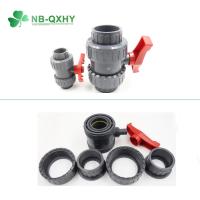 China Long Service Life PVC Ball Valve with ISO9001 Certificate and DIN Ture Union for sale