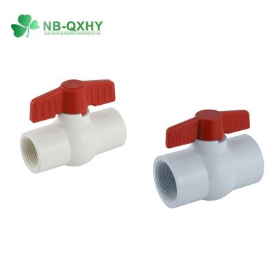 China Manual Driving Mode UV Protection PVC UPVC Ball Valve 1/2