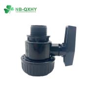 China Flexible Ball Valve Gray PVC Threaded Union Valve Male Female F/M Ss ABS Handle for Safe for sale