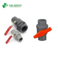 China Flexible Ball Valve Gray PVC Threaded Union Valve Male Female F/M Ss ABS Handle for Safe for sale