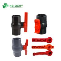 China Flexible Ball Valve Gray PVC Threaded Union Valve Male Female F/M Ss ABS Handle for Safe for sale
