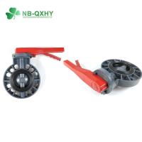 China Industrial NB-QXHY UPVC Butterfly Valve with Manual Operation and Flanged Design for sale