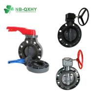 China Gray Plastic Valves PVC UPVC CPVC Ball Valve Wafer Type Butterfly Valve 2