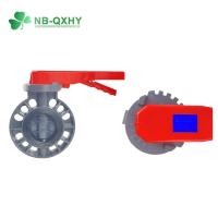 China Gray Plastic Valves PVC UPVC CPVC Ball Valve Wafer Type Butterfly Valve 2