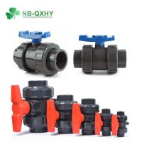 China Plastic Irrigation Union PVC CPVC UPVC Flexible Ball Valve with Straight Through Type for sale