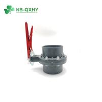 China Plastic PVC Ball Valve Flanged Water UPVC CPVC Butterfly Valve for Customized Request for sale