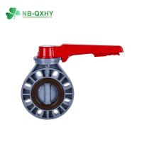China CPVC UPVC Pph Wafer Flanged Butterfly Valve for Chemical and Industrial Applications for sale
