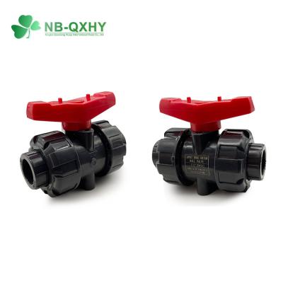 China Double CPVC Single Union Ball Valves for Water Industrial Usage Connection Form Glue for sale