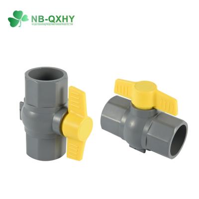 China UPVC EPDM O-Ring Socket Ball Valve in Southeast Asia DIN Standard Straight Through Type for sale