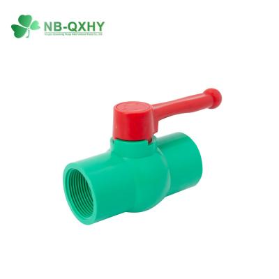 China UV Protection Hot Cold Water Pn25 Stainless Steel Handle PPR Pipe Fittings Ball Valve for sale