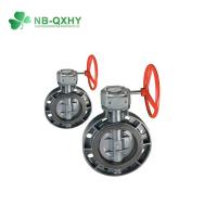 China NB-QXHY CPVC UPVC 304 DN50-200 DIN Standard PVC Water Butterfly Valve for Industrial for sale