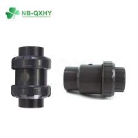 China DIN Standard Plastic PVC Upvc Check Valve with Double Union 1/2