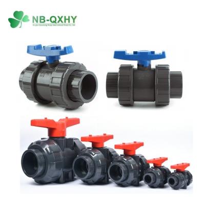 China Indonesia PVC/UPVC Industrial Union Valve with EPDM Seals and ANSI Flexible Ball Structure for sale
