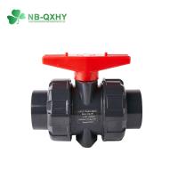 China Indonesia PVC/UPVC Industrial Union Valve with EPDM Seals and ANSI Flexible Ball Structure for sale