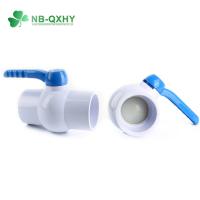 China Customizable Black PVC Octagonal DIN Socket/NPT Thread Ball Valve with Blue Long Handle for sale