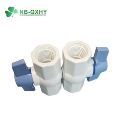 China High Pressure PN1.0-32.0MPa UPVC 1/2 BSPT Thread Octagonal Ball Valve with Plating Cap for sale