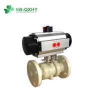 China 150psi Plastic Pph True Union Ball Valve with Flange Type High Temperature Resistant for sale