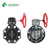 China Manual Driving Mode NB-QXHY 150psi UPVC PVC Worm Gear Butterfly Valve with EPDM O-Ring for sale