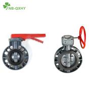 China Household Usage PVC Manual Butterfly Valve with Compact Design and Flange Connection for sale