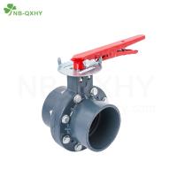 China Household Usage PVC Manual Butterfly Valve with Compact Design and Flange Connection for sale