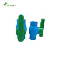China Green Butterfly Handle Plastic PVC Compact Ball Valve with Water Supply Customization for sale