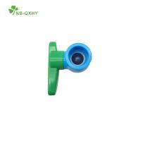 China Green Butterfly Handle Plastic PVC Compact Ball Valve with Water Supply Customization for sale